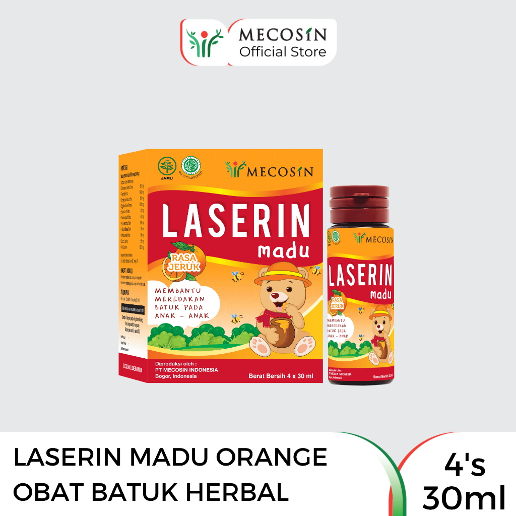 Jual Laserin Madu Rasa Jeruk / Laserin Obat Batuk Anak / Obat Batuk ...