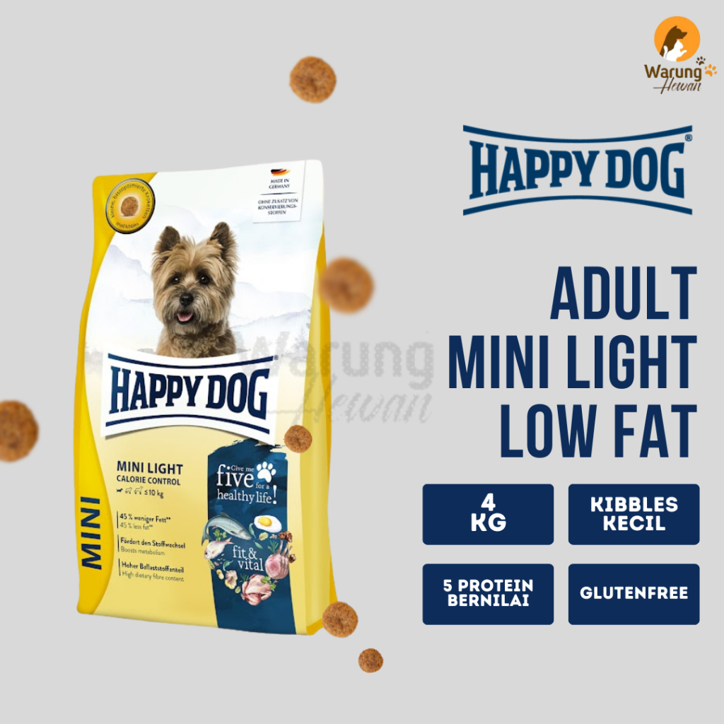 Jual Happy Dog Supreme Mini Low Light 4 Kg | Shopee Indonesia