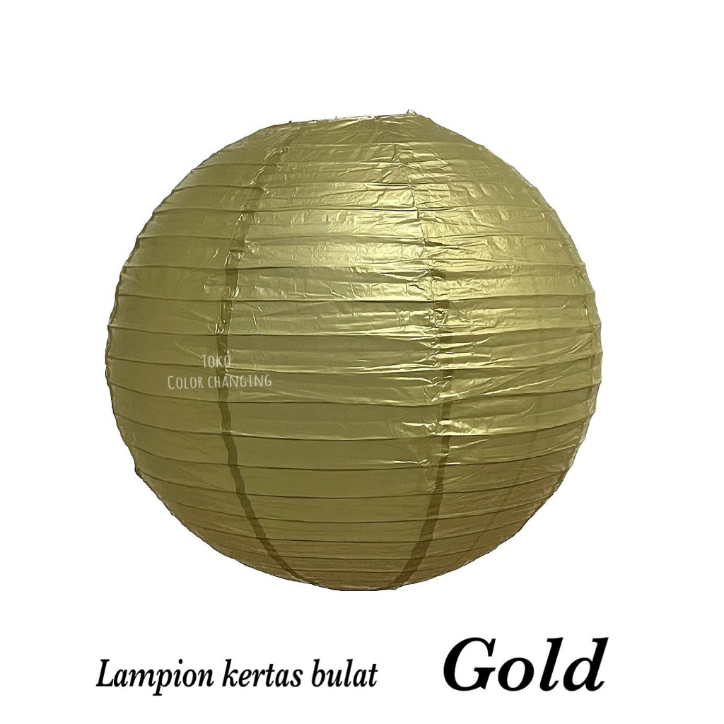 Jual Lampion kertas gantung bulat 20 cm / round paper hanging lantern ...