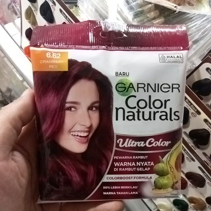 Jual cat rambut Garnier no 6.62 cranberry red. | Shopee Indonesia