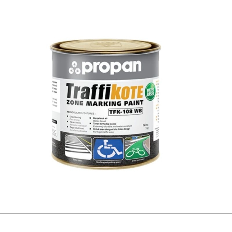 Jual CAT MARKA JALAN TRAFFIKOTE PROPAN 108 WATER BASED GALON 2,5KG ...