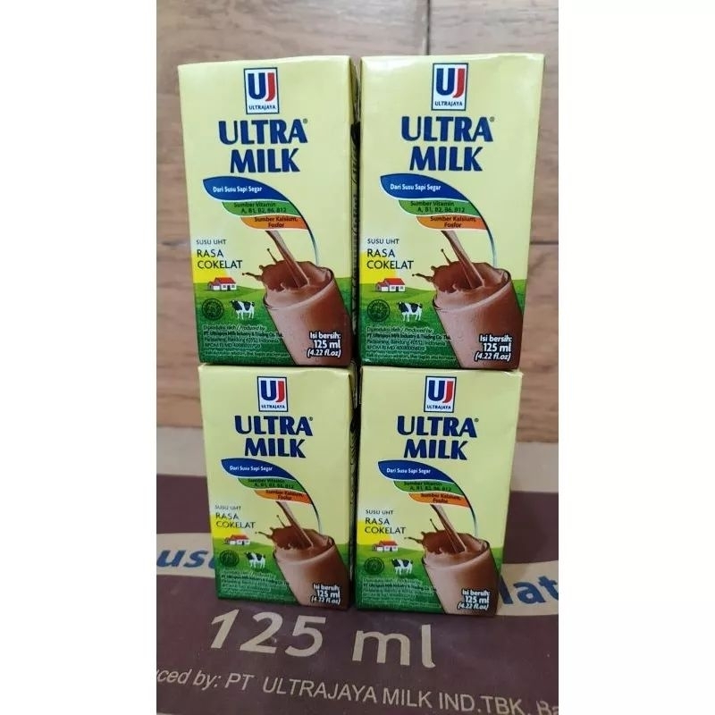 Jual Susu Ultra milk kemasan 125 ml isi 40 pcs Rasa Coklat | Shopee Indonesia
