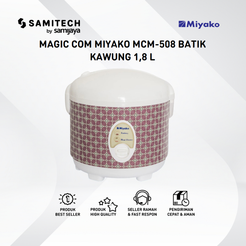 Jual MAGIC COM - RICE COOKER MIYAKO MCM-508 BTK KWG / MCM 508 BATIK ...