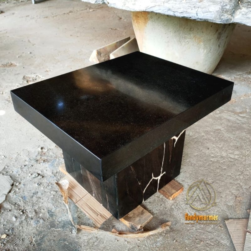 Jual Top table tebal solid batu andesit/granit hitam kilap halus semua ...