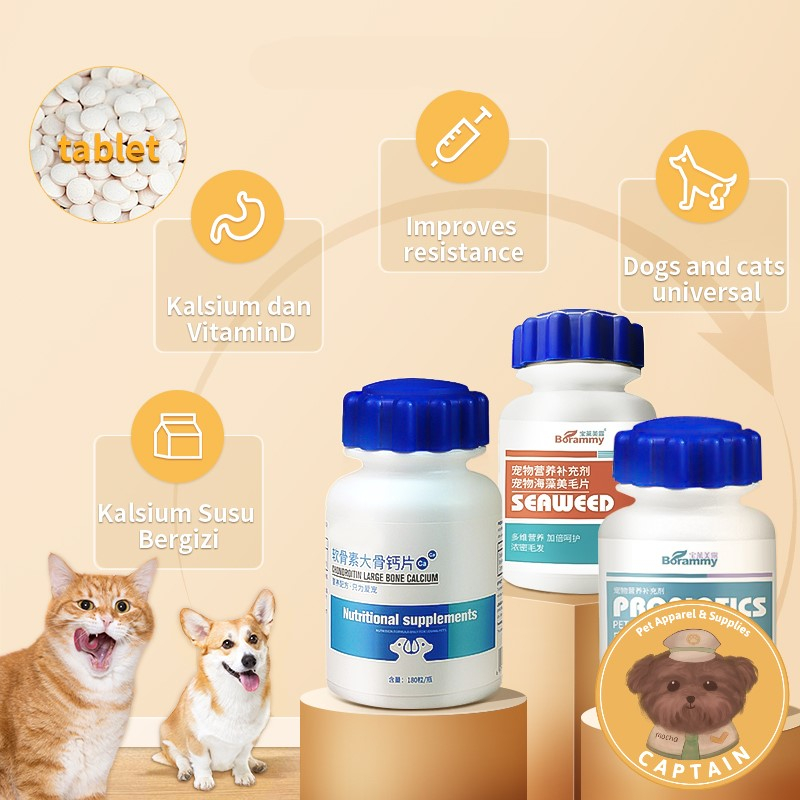 Jual VITAMIN PROBIOTIK KALSIUM ANJING KUCING NUTRISI KESEHATAN TULANG ...