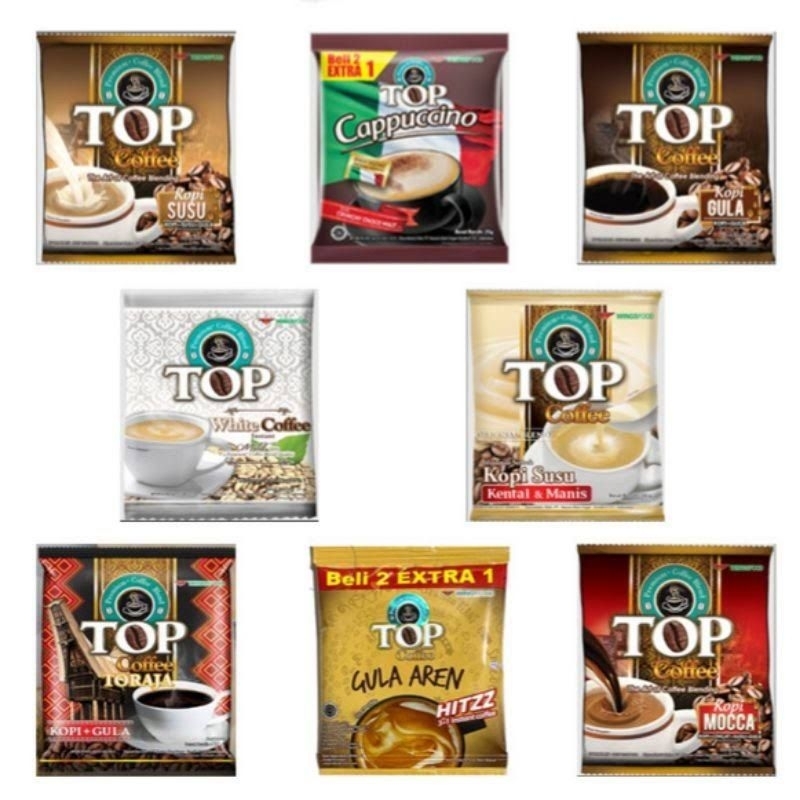 Jual TOP KOPI all varian sachet || TOP COFFEE berbagai macam rasa ...