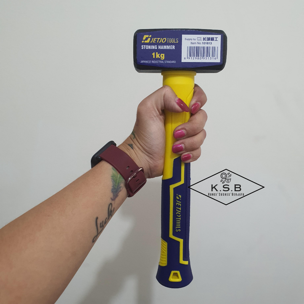 Jual (101613) Palu Batu 1kg/ Stoning Hammer 1kg JETJO TOOLS / LAKONI ...