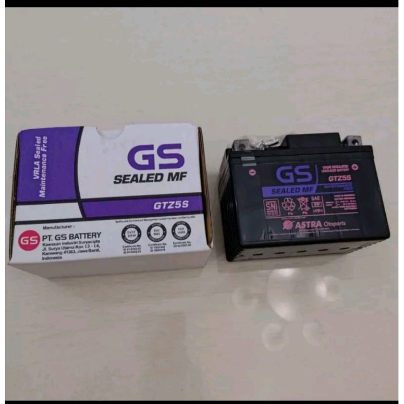 Jual aki motor GS Astra aki kering berkualitas | Shopee Indonesia