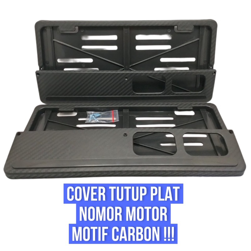 Jual cover tutup bingkai plat Nomor Motor SNI plastik 1 set Model ...
