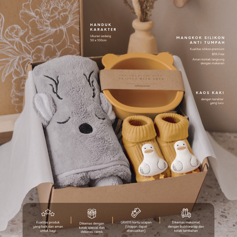 Jual Newborn baby gift set | Hadiah kelahiran | Baby gift set | Kado ...