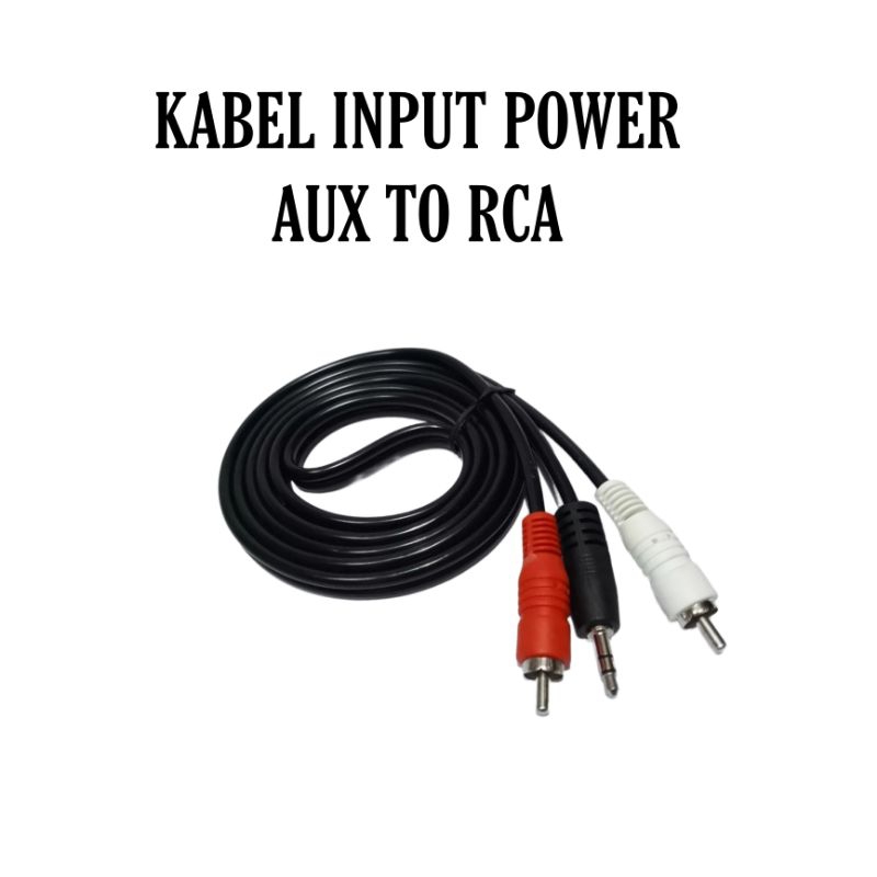 Jual KABEL INPUT POWER AMPLI / KABEL INPUT AUX TO RCA | Shopee Indonesia