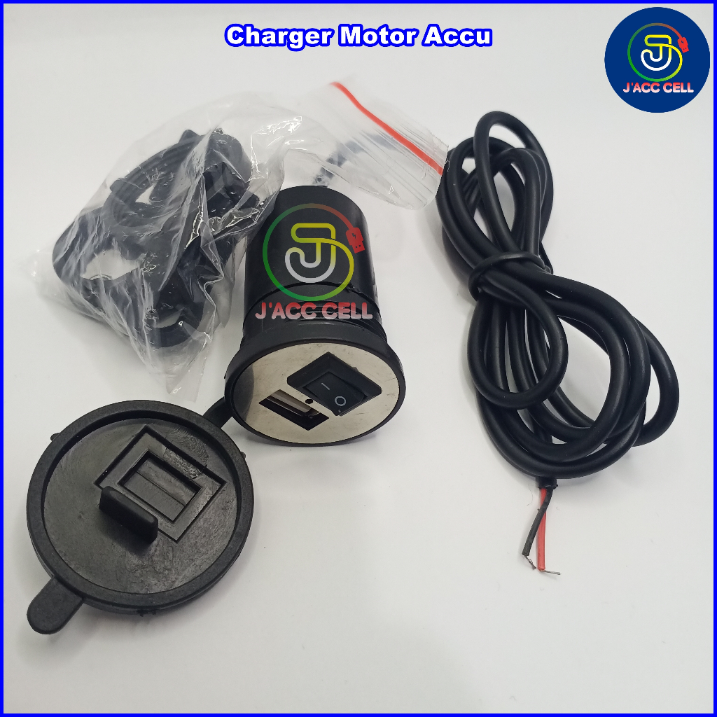 Jual Casan Hp Di Motor / Charger HP Aki/accu Motor USB Waterproof gojek ...