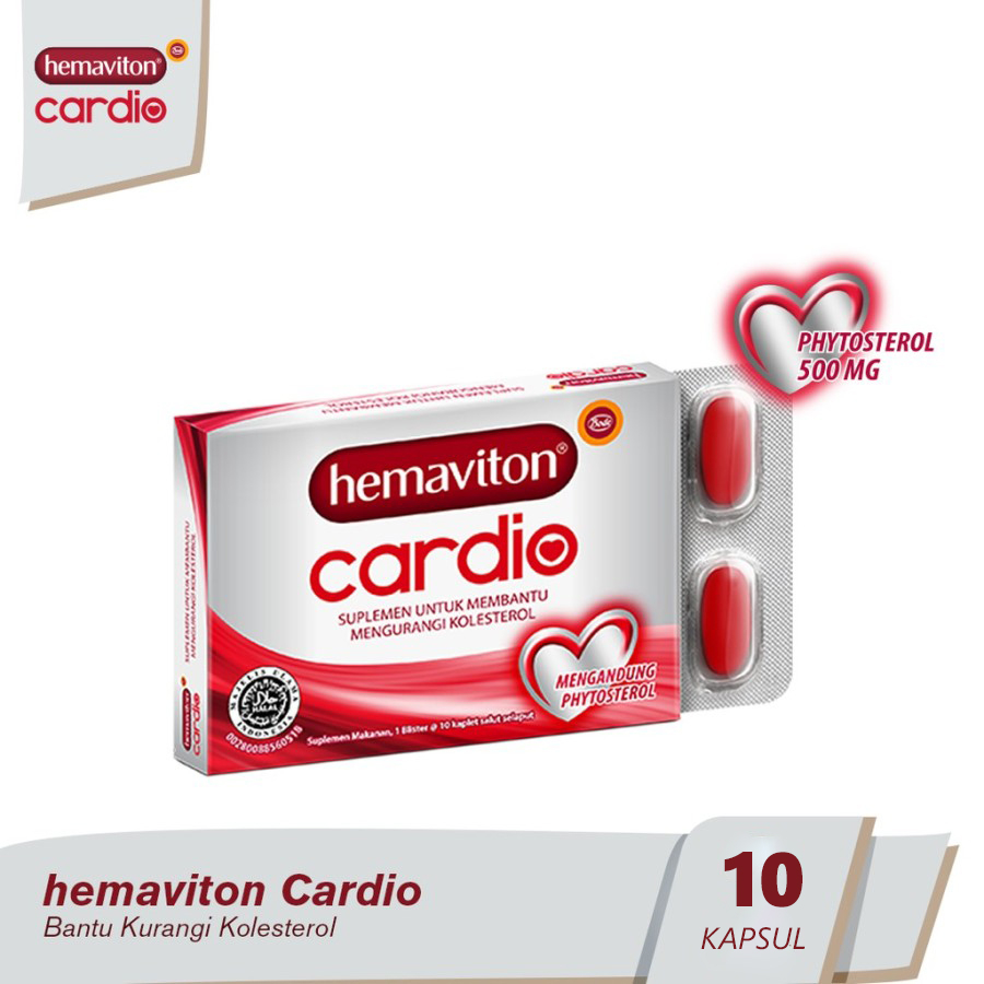 Jual HEMAVITON CARDIO Strip isi 10 kaplet 1 box Suplemen Kesehatan ...