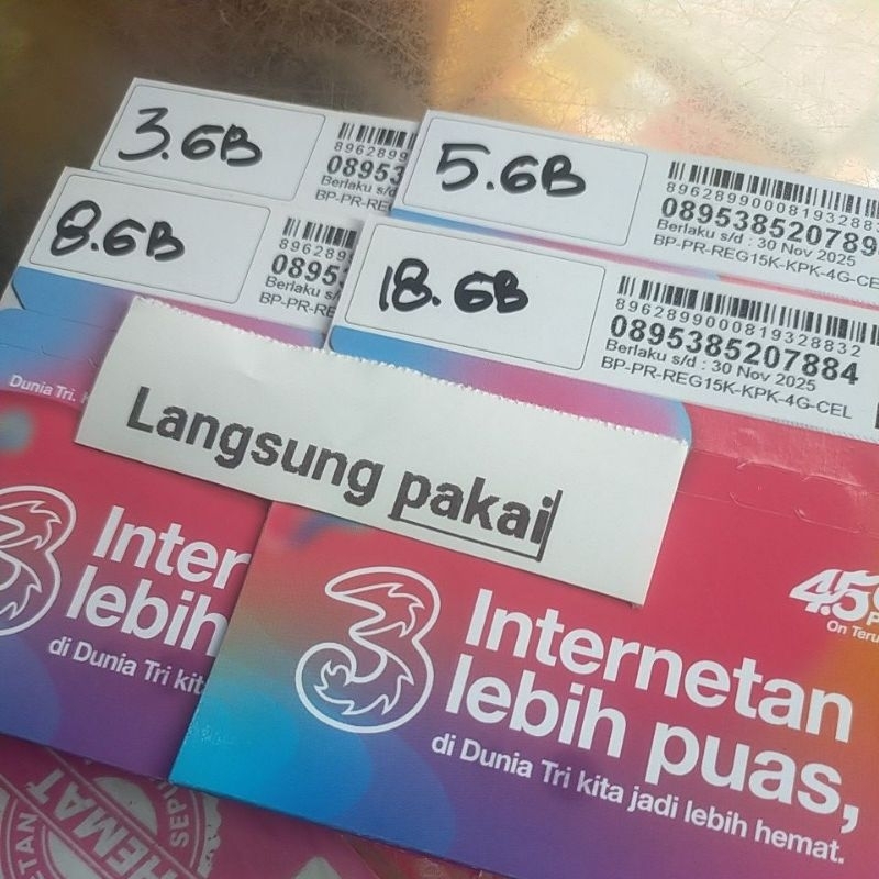 Jual kartu perdana tri Happy 18.GB | Shopee Indonesia