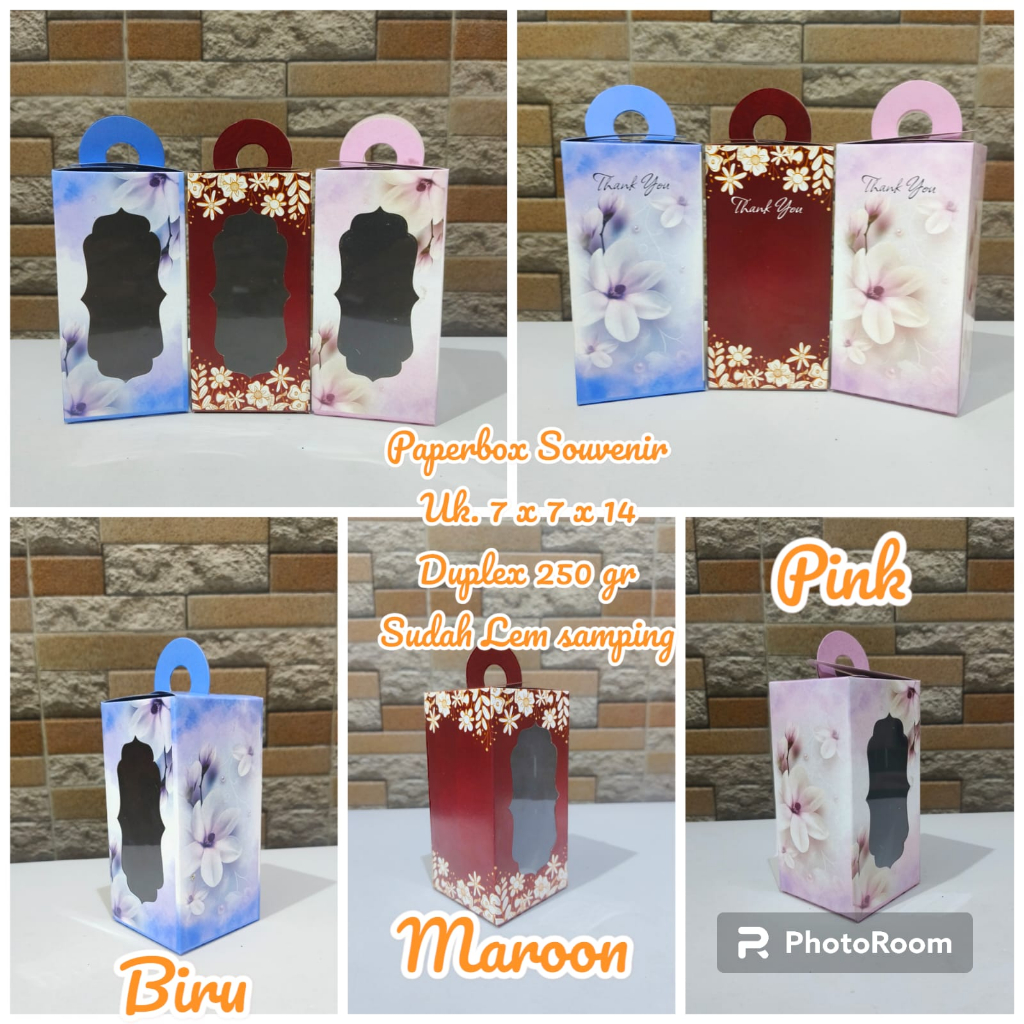 Jual Box Souvenir & Kemasan Souvenir Uk. 7 x 7 x 14 cm Duplex | Shopee ...