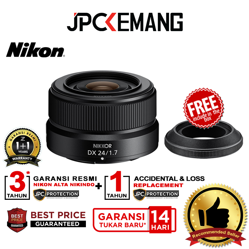 Jual Nikon Z 24mm f1.7 DX Lensa Nikkor Z 24 mm f/1.7 Garansi Resmi ...