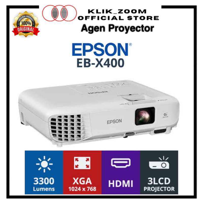 Jual PROYECTOR EPSON EB-X400 ORIGINAL | Shopee Indonesia