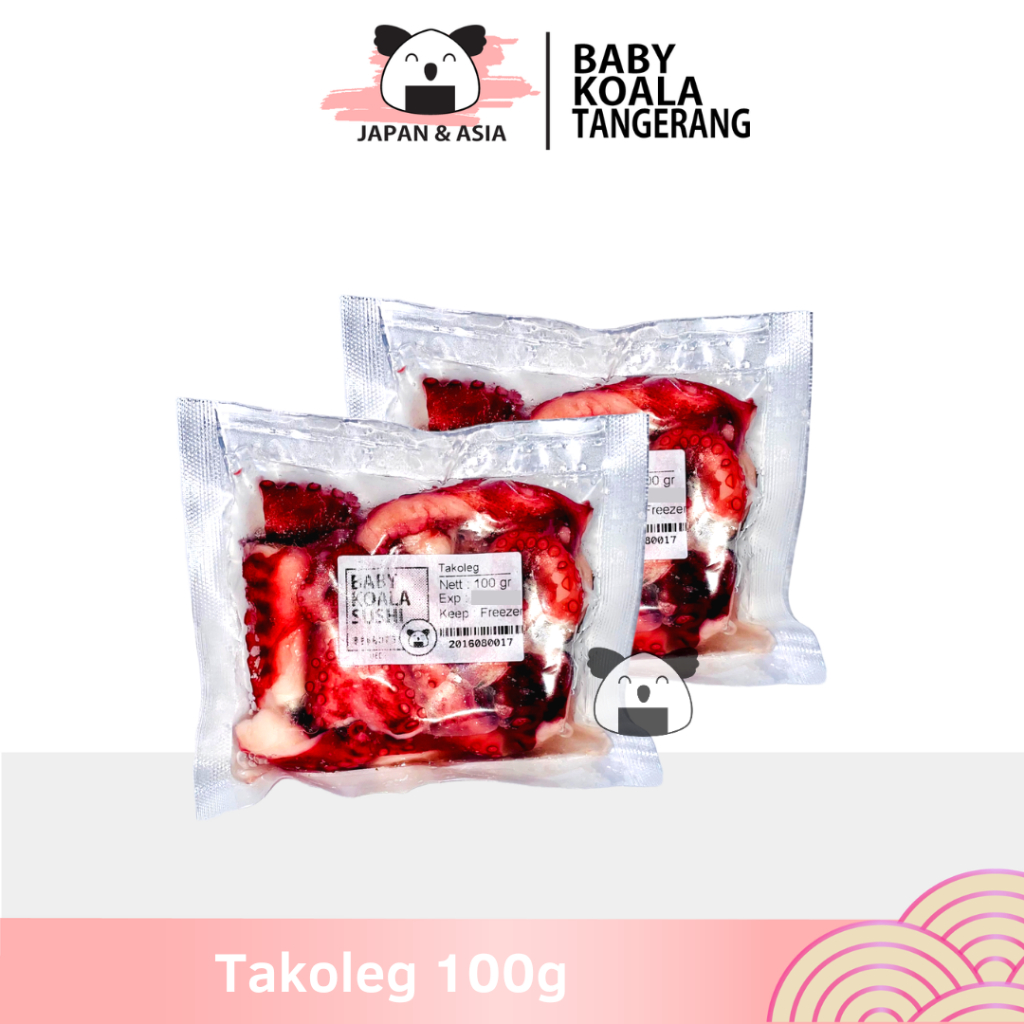 Jual TAKO LEG Kaki Gurita Potong 100 g │ Boiled Octopus Leg Cut for ...