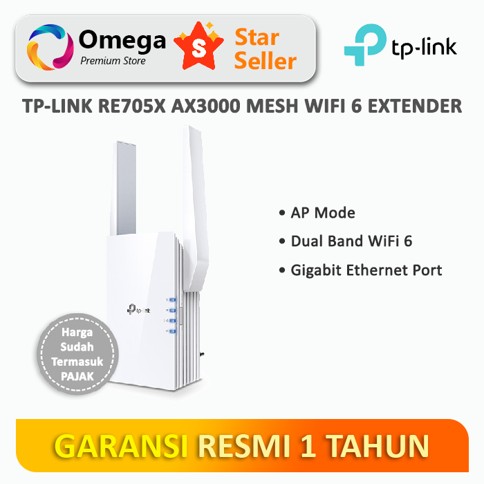 Jual TP-Link RE705X AX3000 Mesh WiFi 6 Extender | Shopee Indonesia