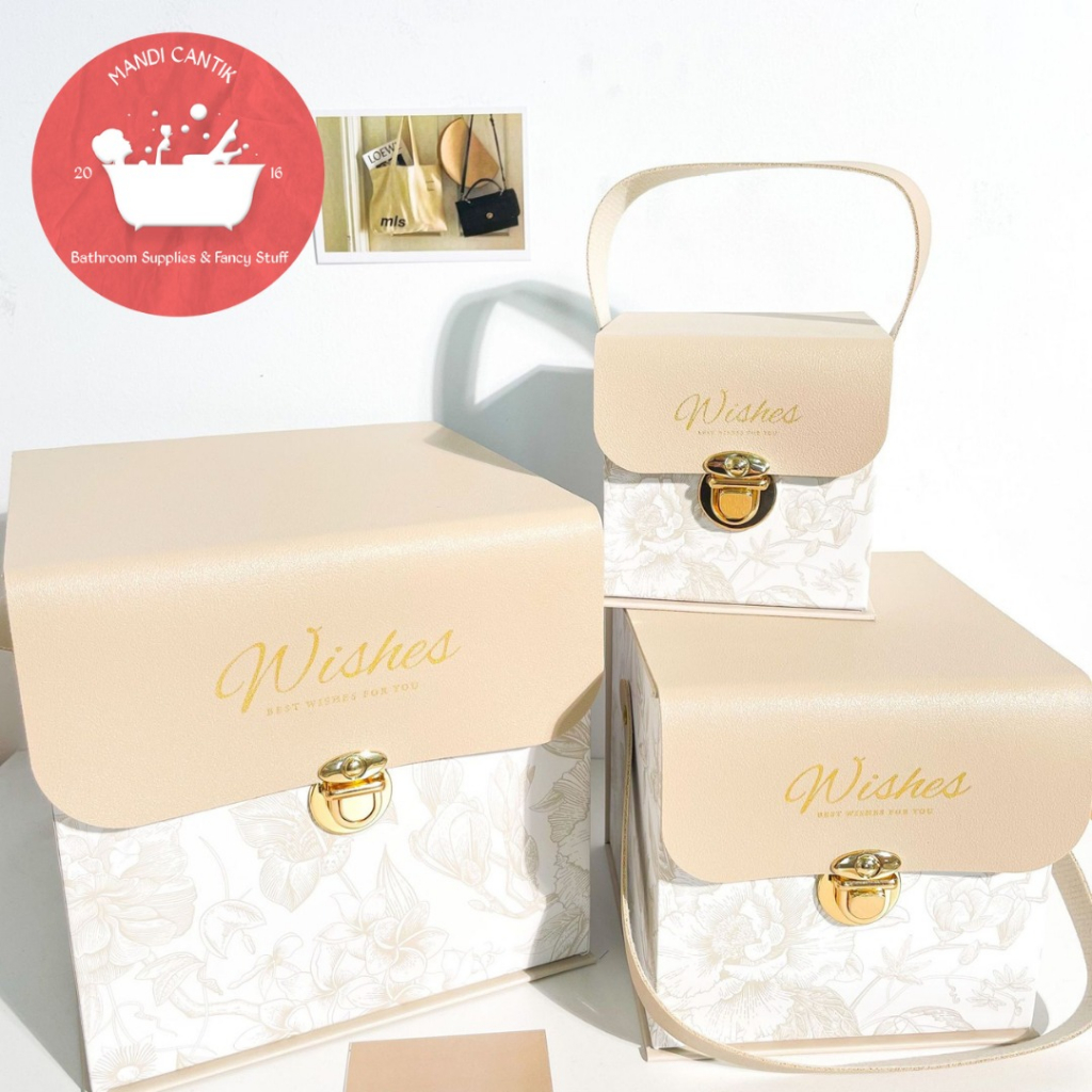 Jual Kotak Kemasan Kado Hadiah Kulit Persegi Hardbox / Tebal Mewah Gift ...