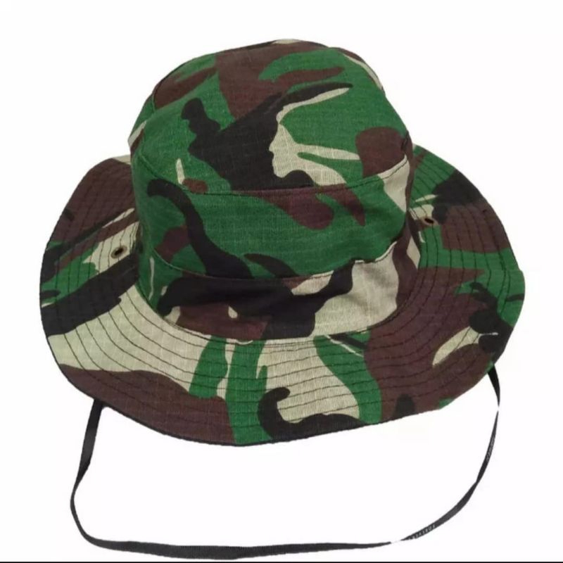 Jual TOPI RIMBA - Pilihan Warna dan Derang Tentara - Topi Camping ...