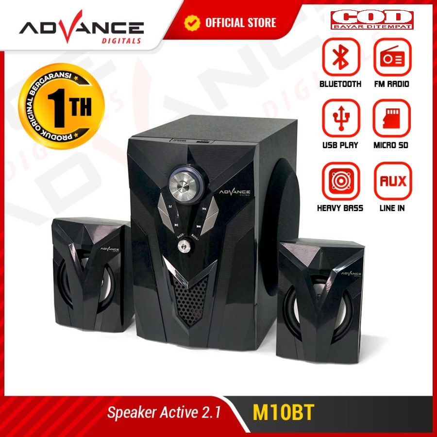 Jual Advance M10BT Speaker Bluetooth Bass Wireless Portable Aktif | Shopee Indonesia