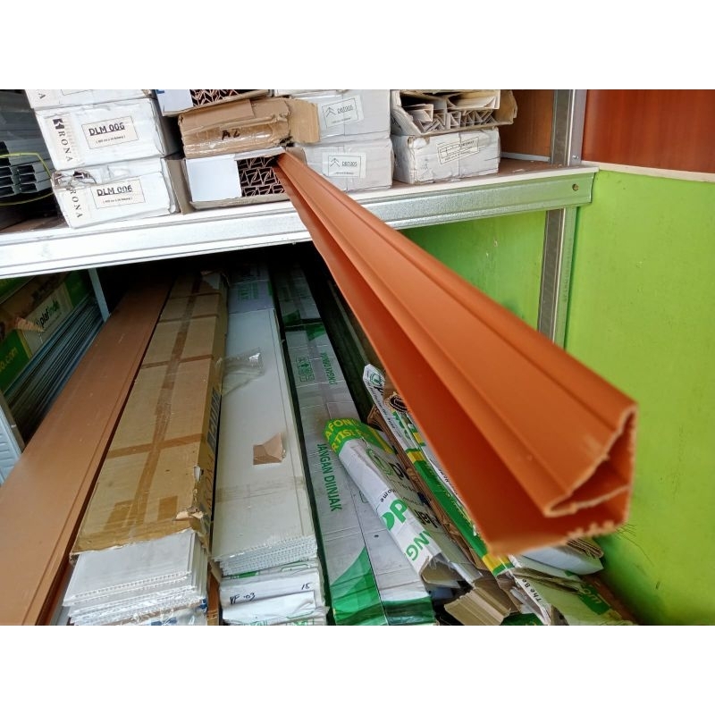 Jual List Tembok PVC List Profil PVC Kecil Coklat 3CM | Shopee Indonesia