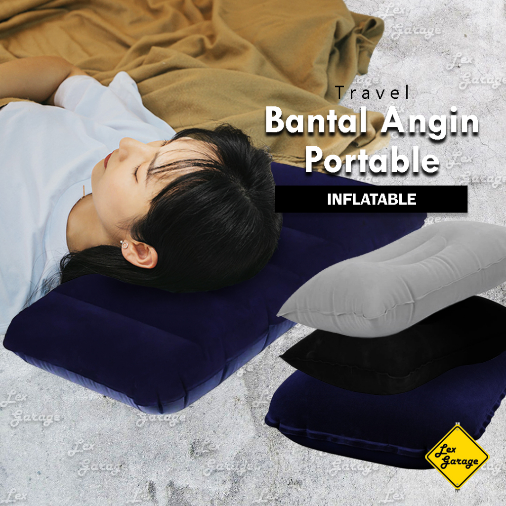 Jual Bantal Angin Bantal Tiup Bantal Travel Pillow Premium | Shopee ...