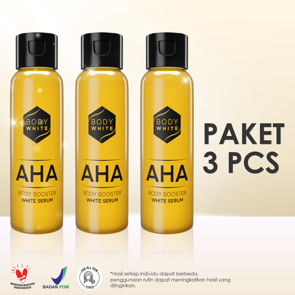 Jual Paket Body White AHA 100ml 3pcs | Shopee Indonesia