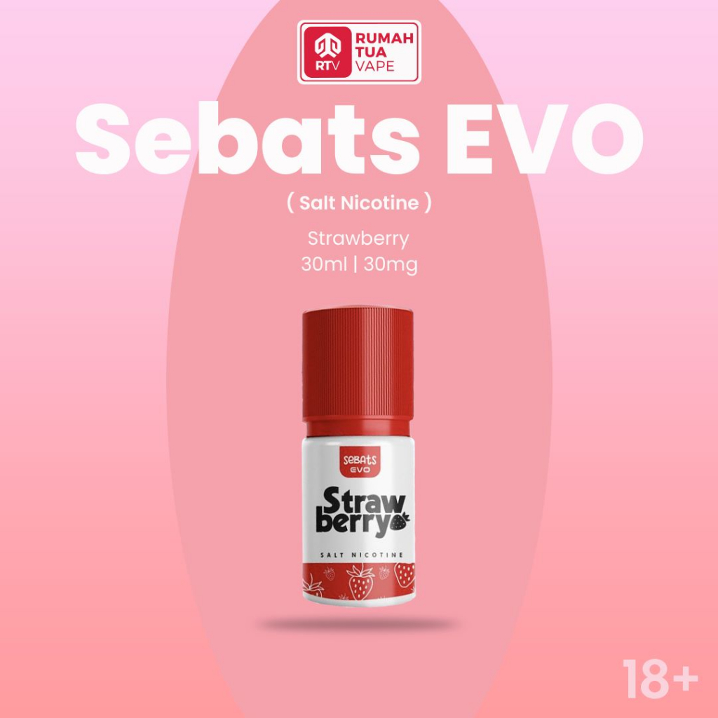 Jual SEBATS EVO STRAWBERRY 30MG 30ML PREMIUM LIQUID VAPE | Shopee Indonesia