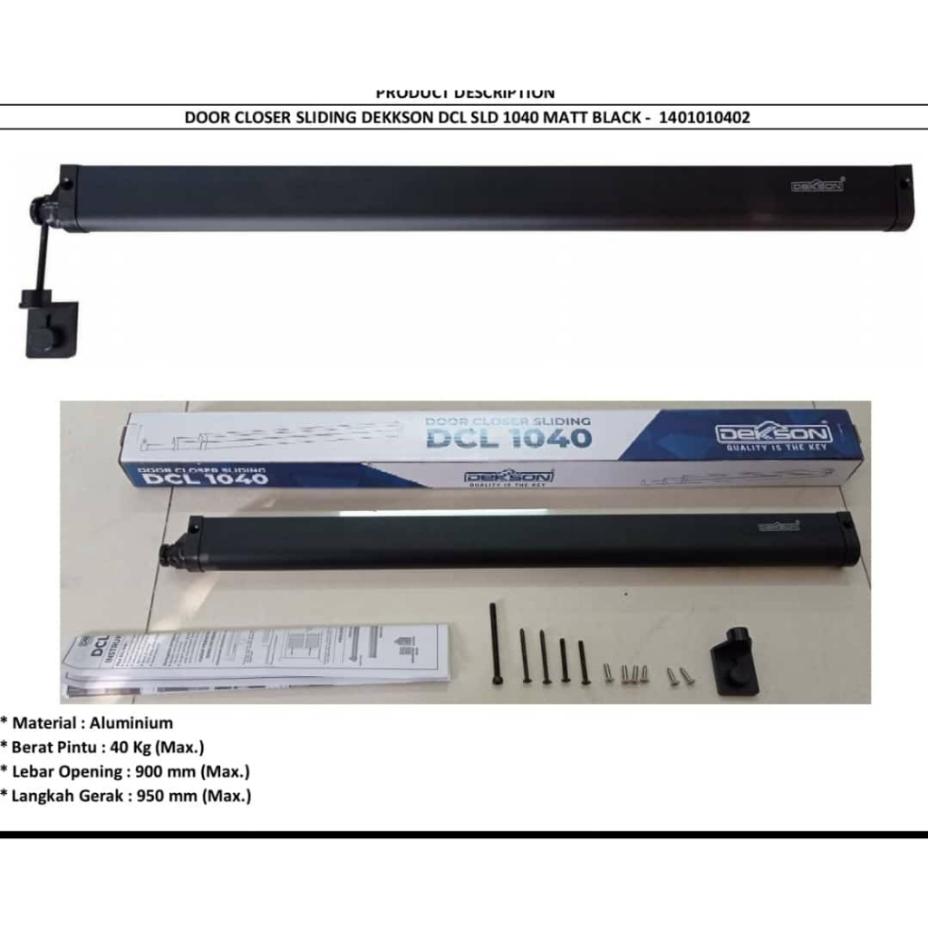 Jual Door Closer Sliding Dekkson DCL SLD 1040 | Shopee Indonesia