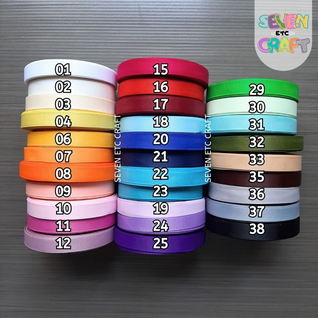 Jual Pita Grosgrain 1/2 inch ( 1,3 cm ) | Shopee Indonesia