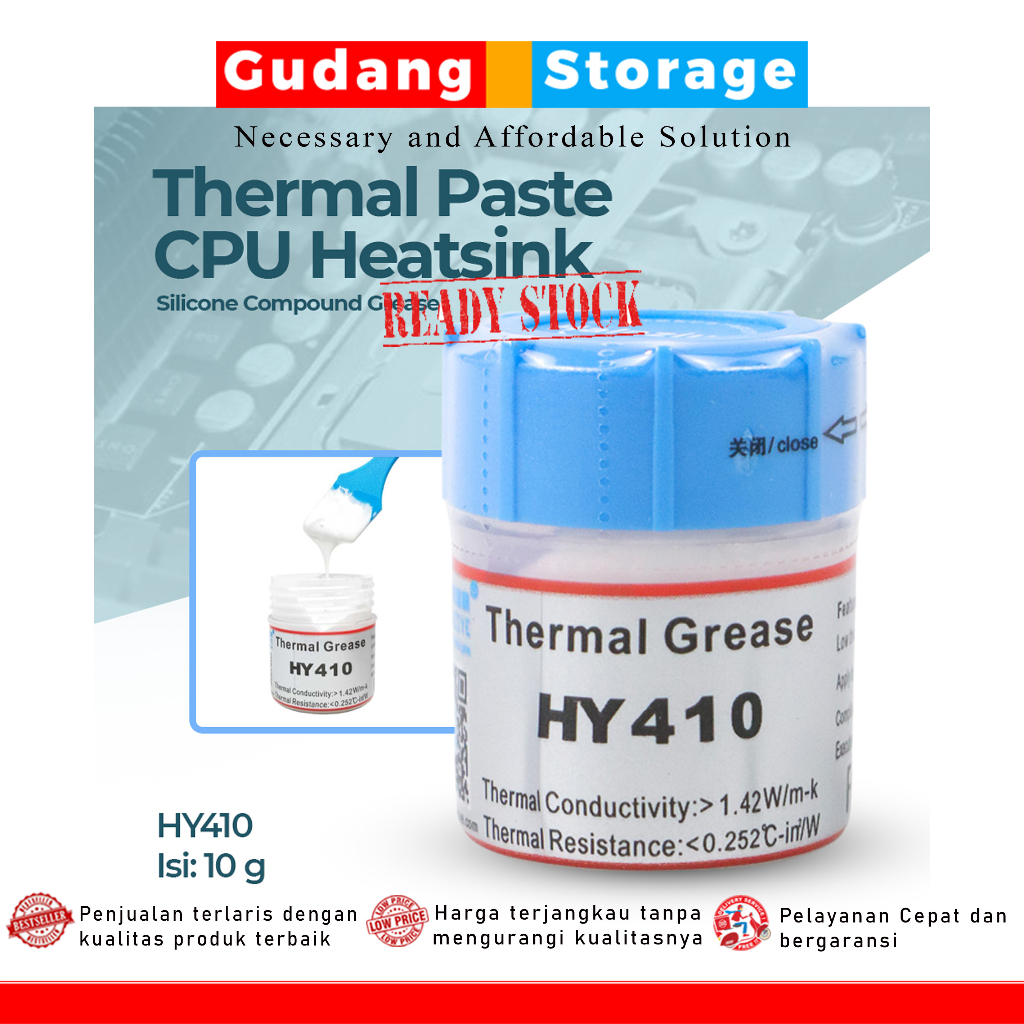 Jual [GSO] PASTA KOMPUTER PC LAPTOP / Thermal Paste CPU Heatsink Silicone Compound Grease 10g ...
