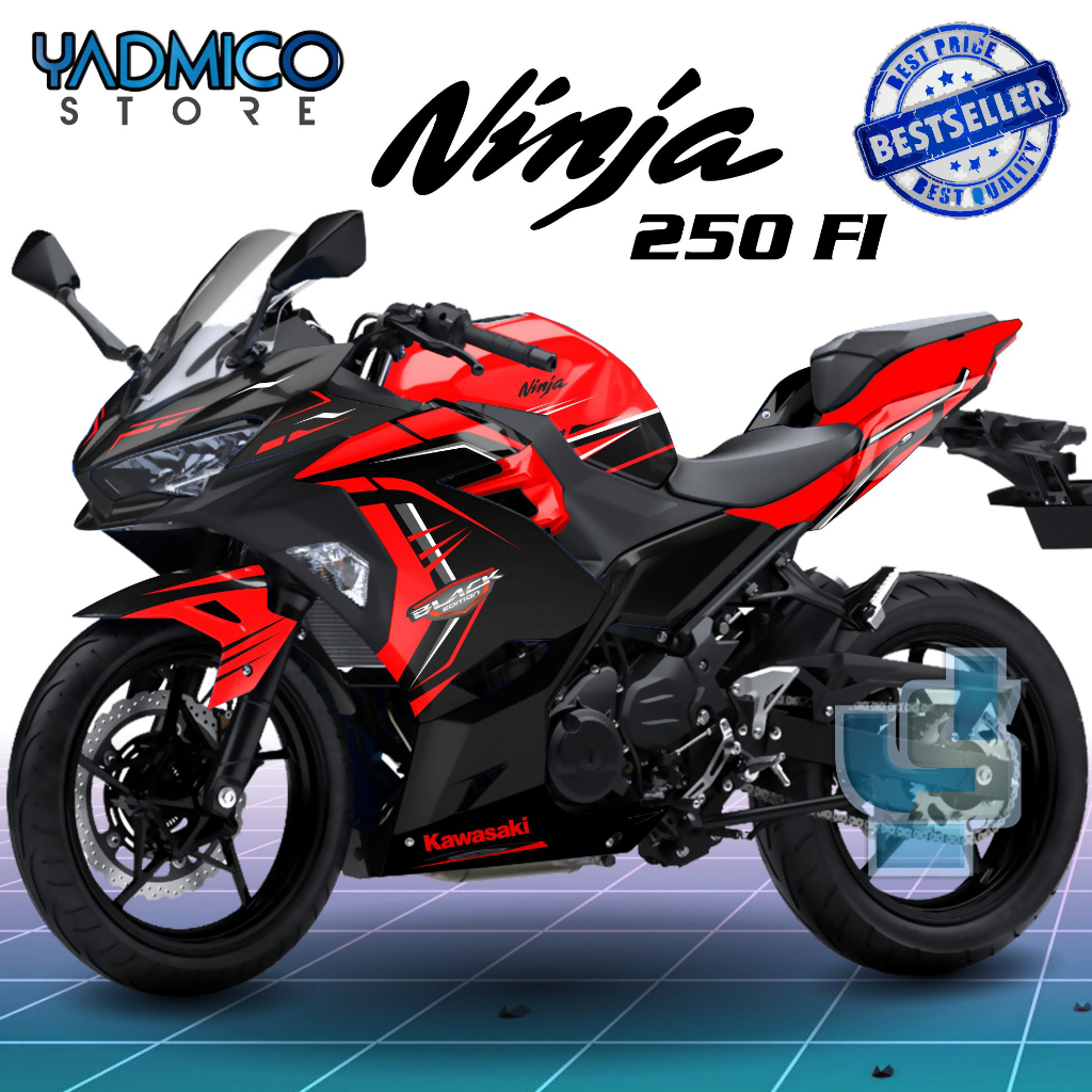 Jual Decal Ninja 250 Fi 2018 Full Body - Stiker Motor Ninja 250 Fi Full ...
