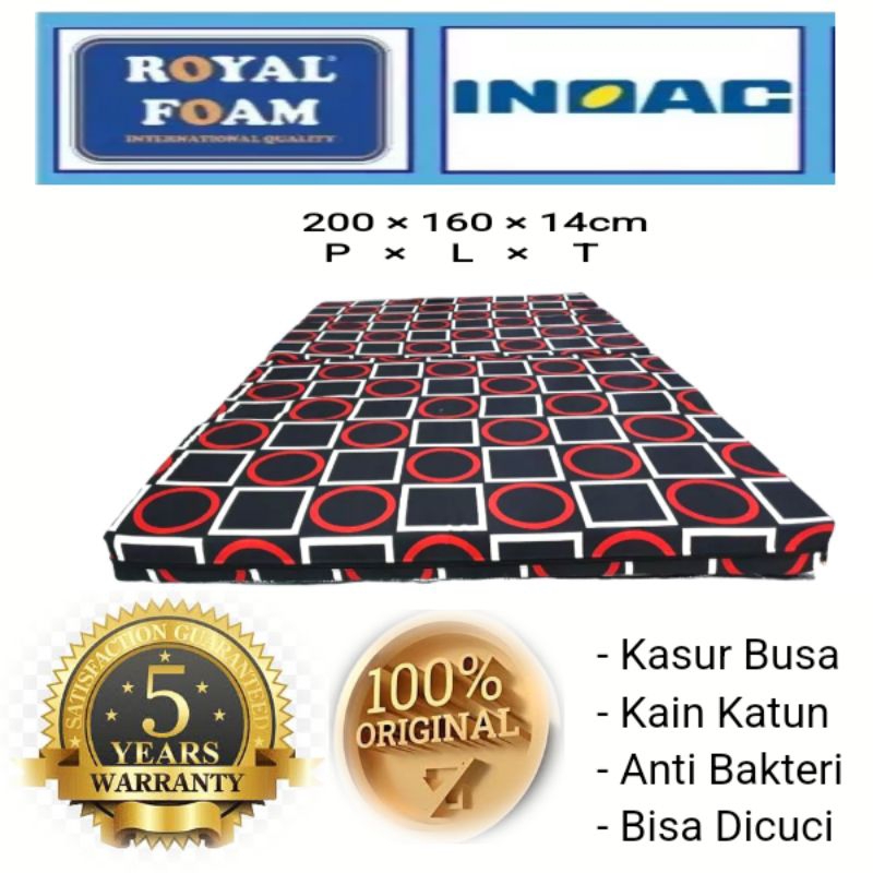 Jual Kasur Busa INOAC / Garansi 5 Tahun / P. 200 × L.160 Tebal 10cm ...