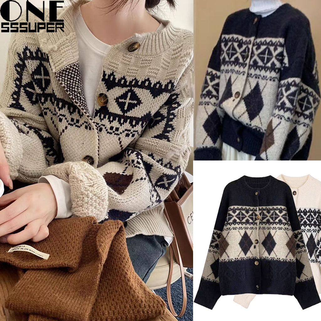 Jual Sweater Rajut Panel Jacquard Antik Sweater rajut empuk berkualitas ...