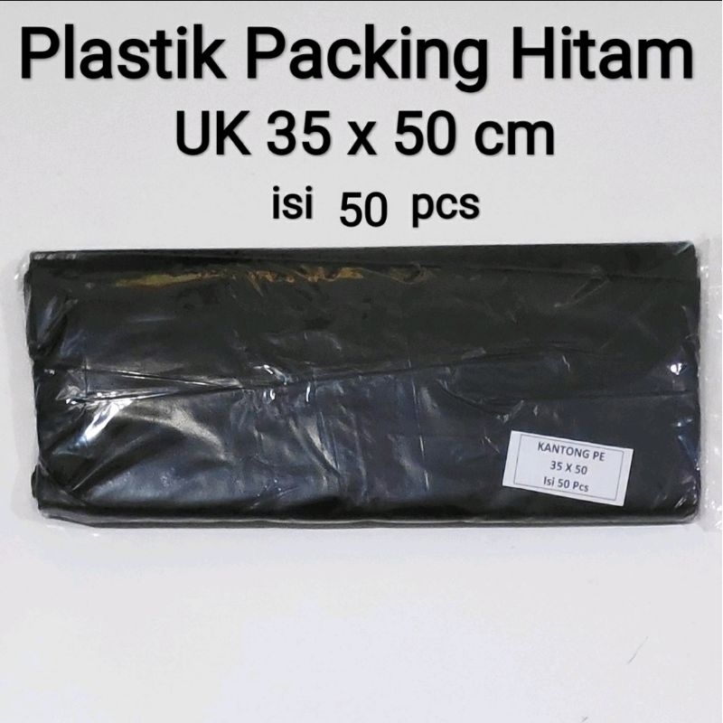 Jual HD Packing Hitam 35x50 (isi 50pcs), Plastik Sampah Kecil, Plastik ...