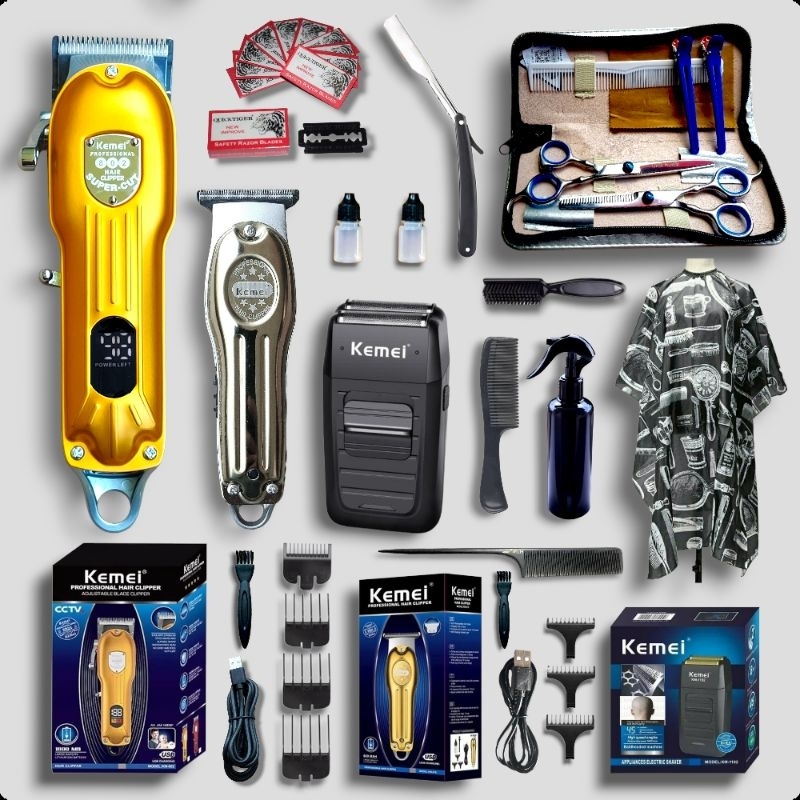 Jual PAKET PROFESIONAL PREMIUM SERIES ORIGINAL KEMEI || PAKET ALAT ...