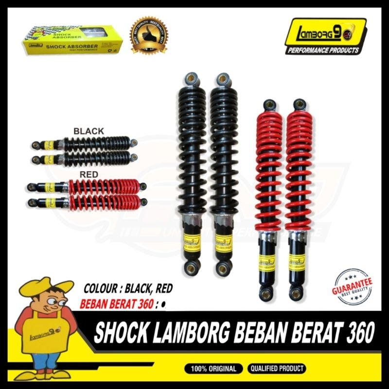 Jual SHOCK BREAKER BEBAN BERAT 360MM/SHOCK ABSORBER BELAKANG UKURAN 360 ...