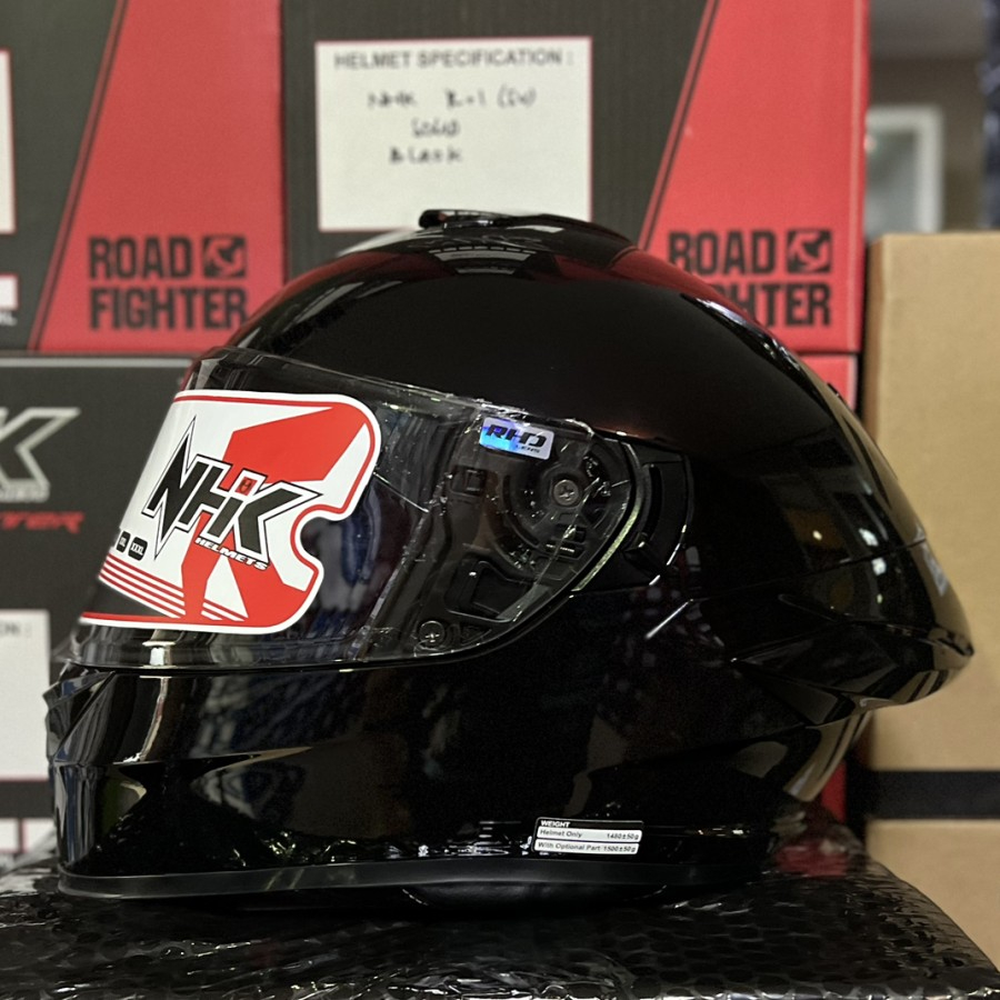 Jual Helm NHK Mark 1 Solid Black Double Visor | Shopee Indonesia