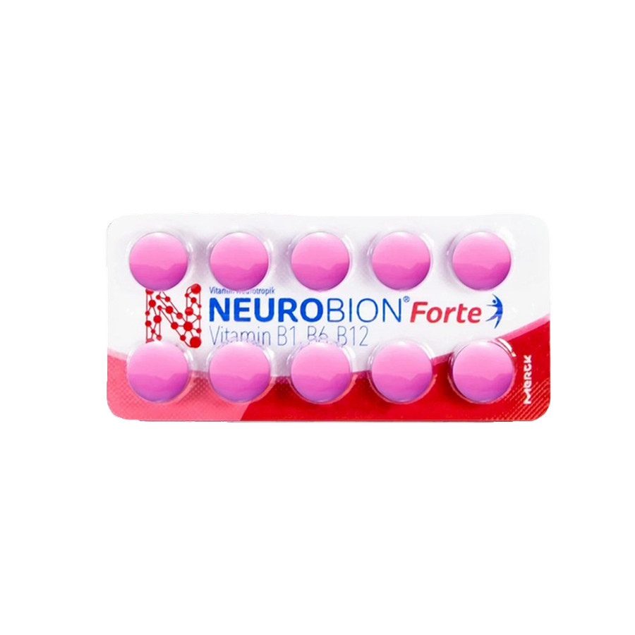 Jual NEUROBION FORTE PINK MERAH VITAMIN B COMPLEX B1 B6 B12 10 TABLET ...