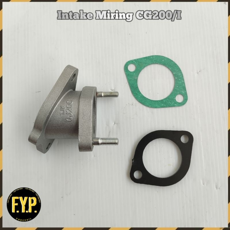 Jual Intake Intek Manifold Miring Karet Sambungan Karburator Carburator Karbu CG200I Motor Viar ...