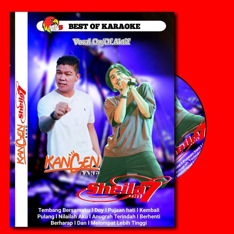 Jual KASET DVD MP5 LAGU KARAOKE KANGEN BAND DAN SHEILA ON7-VOCAL ON OF AKTIF-ALBUM LAGU SHEILA ...