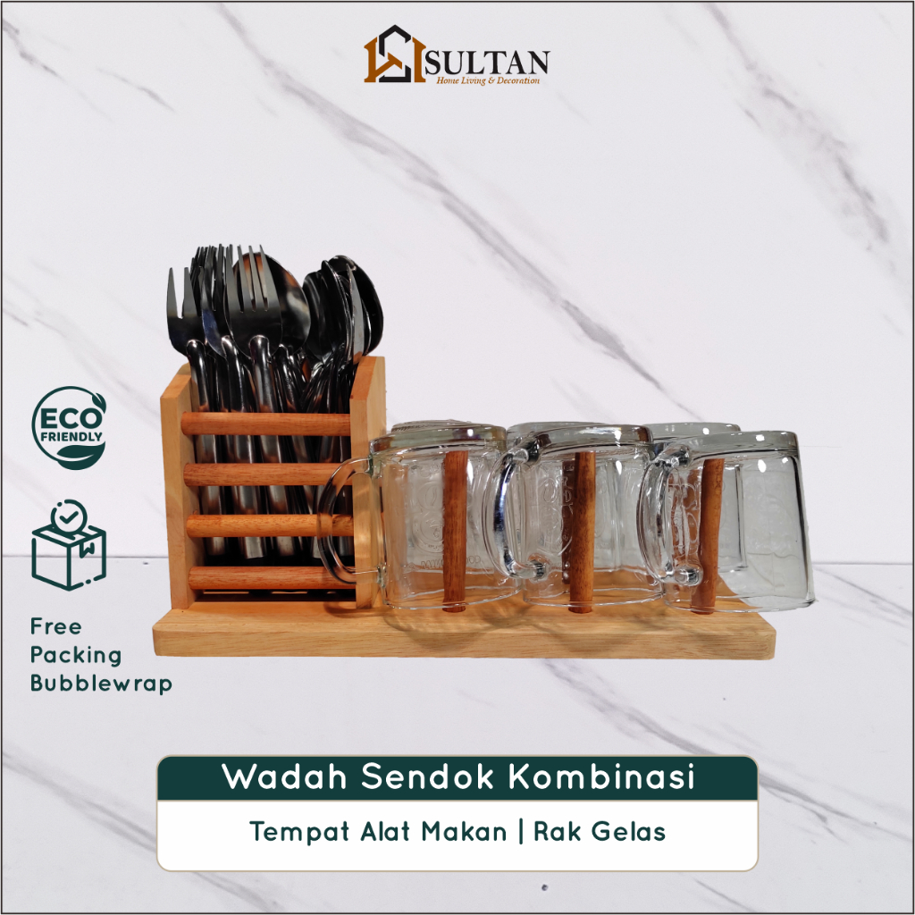 Jual Tempat Sendok-Garpu Kombinasi Tempat Gelas Minimalis/Tempat Pensil ...