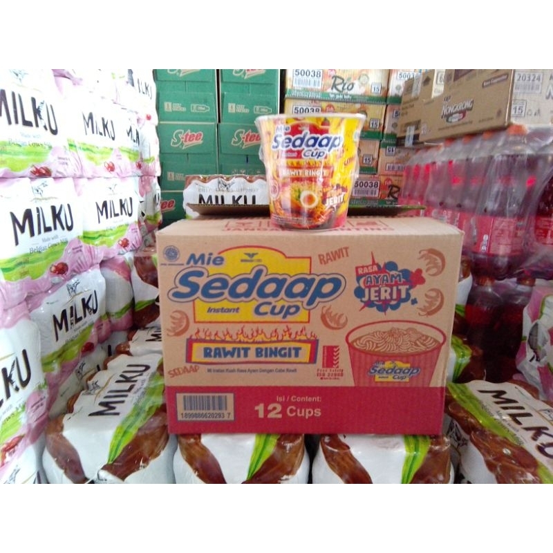 Jual 1 dus Mie Sedaap Cup Ayam Jerit isi 12 pcs | Shopee Indonesia