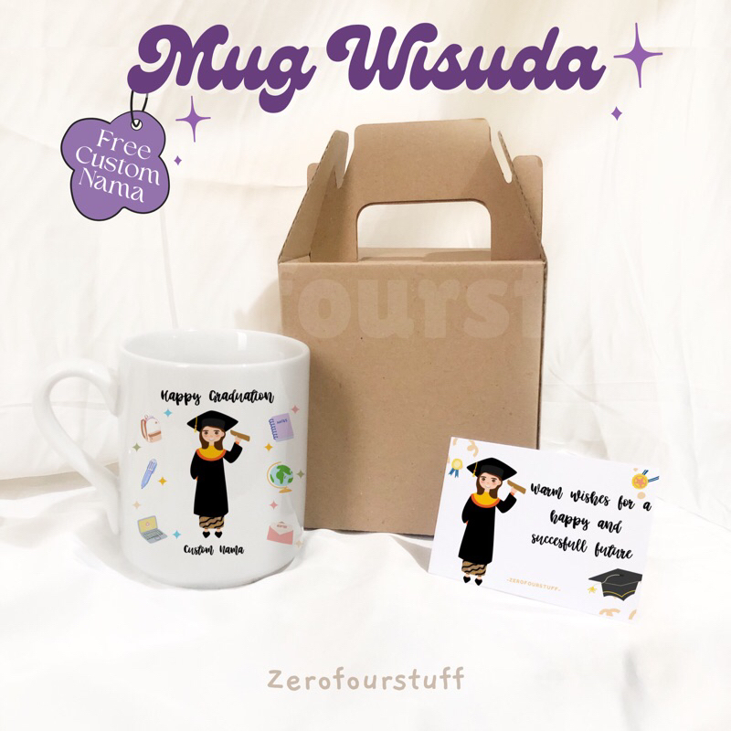 Jual CUSTOM MUG GRADUATION / WISUDA / KADO WISUDA / HADIAH / HAMPERS ...