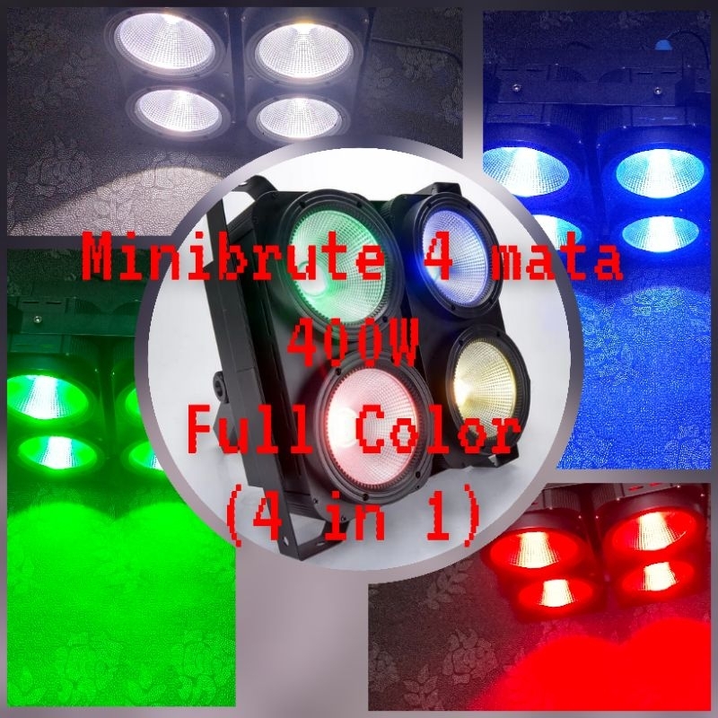Jual Lampu Panggung Minibrute Full Color 400W (4 mata) | Shopee Indonesia