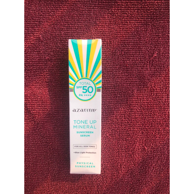 Jual Azarine Tone Up Mineral Sunscreen Serum SPf 50 PA ++++ 27 ml ...