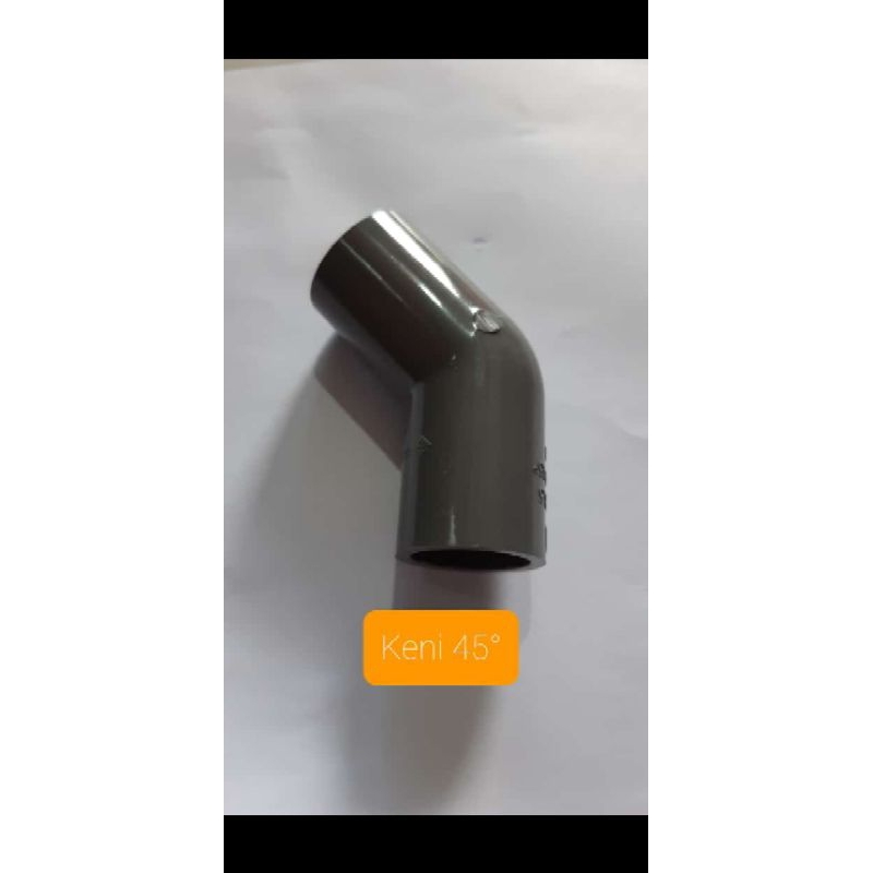 Jual keni pvc 45 derajat ukuran 1/2" , 3/4" , 1" scg | Shopee Indonesia