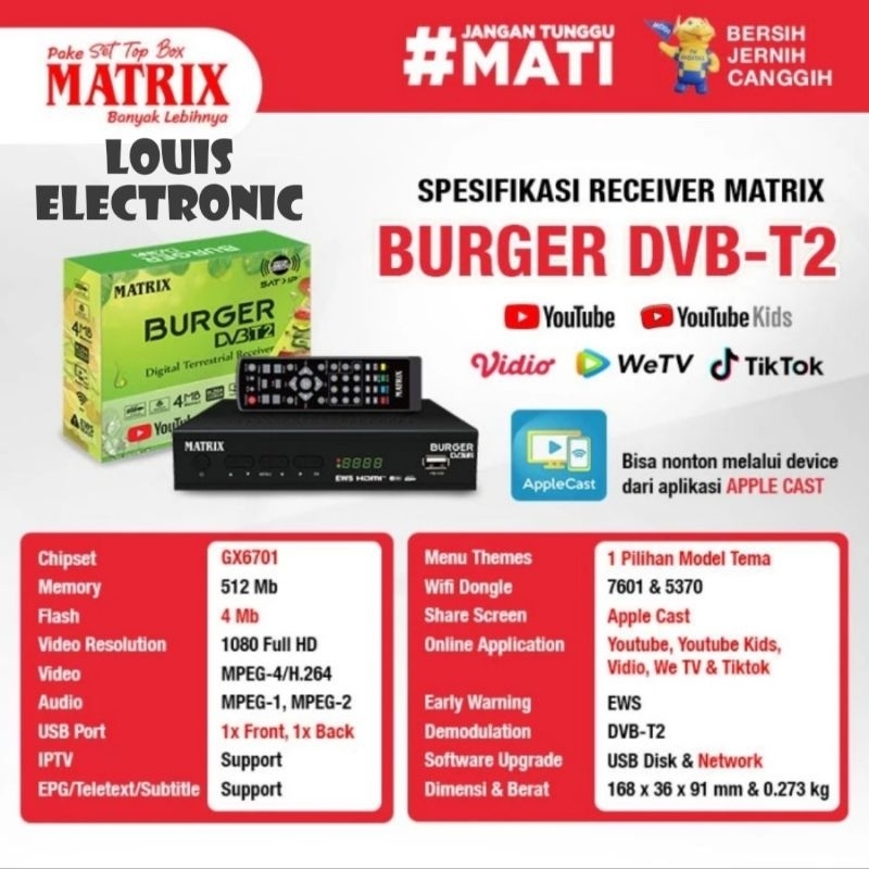 Jual Set Top Box Digital OPTUS SUPER HD 168 STB DVB T2 Siaran TV ...
